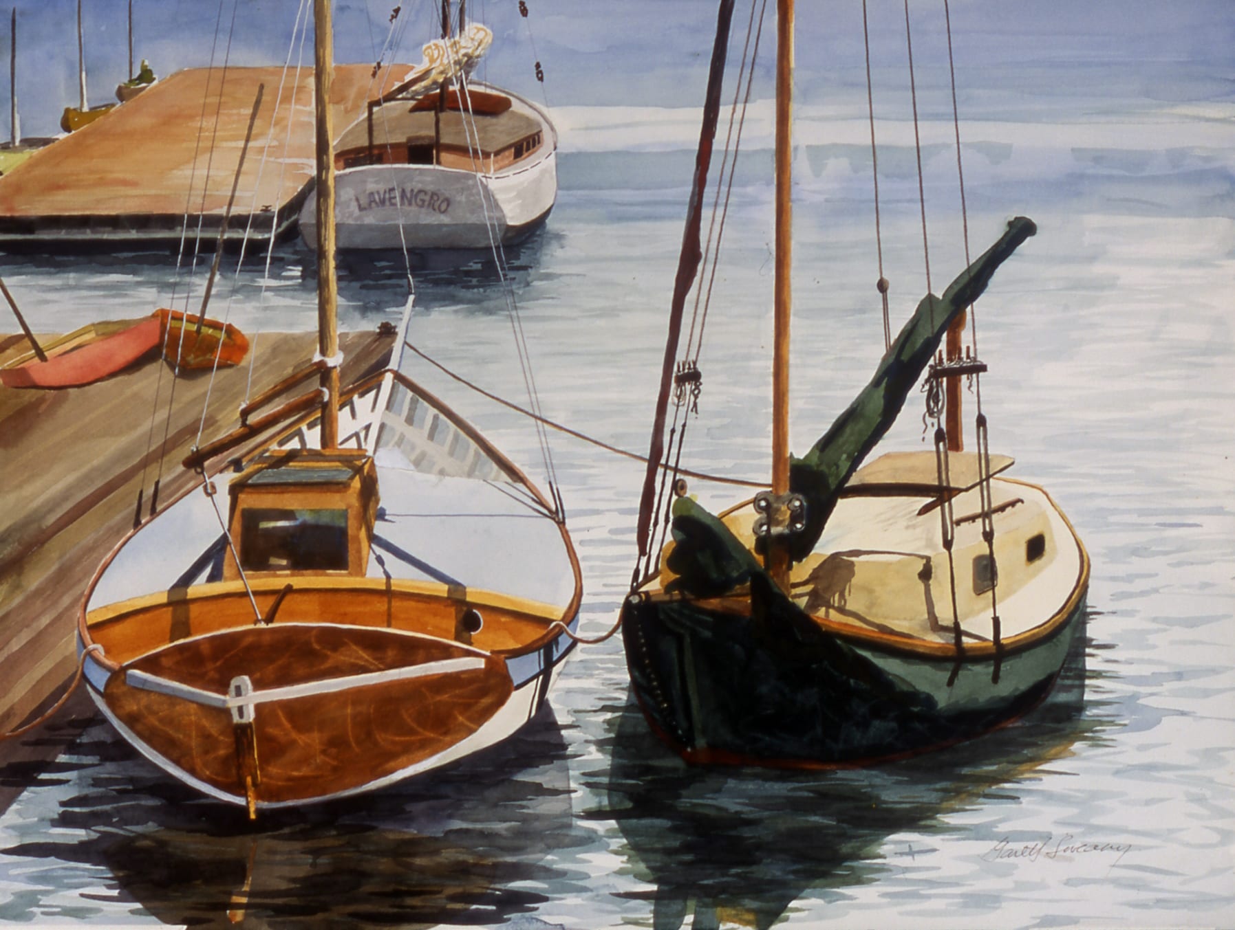 Yachts Awaiting Restoration, Seattle - Studio Garett - Paintings ...